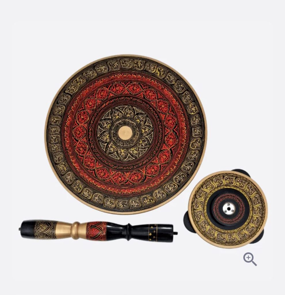 Naqashi work Coffee table - Chiniot Wood Carvings